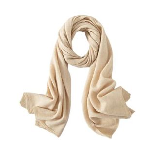 Generic &Eacute;charpe tricot&eacute;e automne et hiver pour femme, beige, 15x140 cm