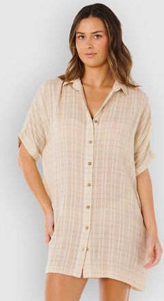 Rip Curl Paradise Check Cover Up Kleid off white