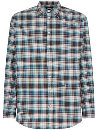 Dsquared2 chemise en coton &agrave; carreaux - Noir
