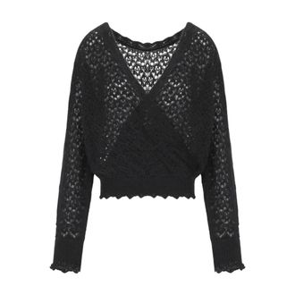 Twinset Perforierter Pullover - - Knitwear - Damen - Schwarzk - XS