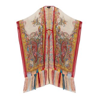Etro Kleid mit Fransen - - Jackets - Damen - Mehrfarbig - ONE SIZE