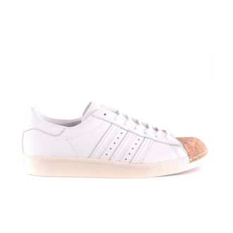 adidas Baskets Sportives Slip-On en Cuir - Homme - Sport - Blanc - Taille: 43 1/2 EU