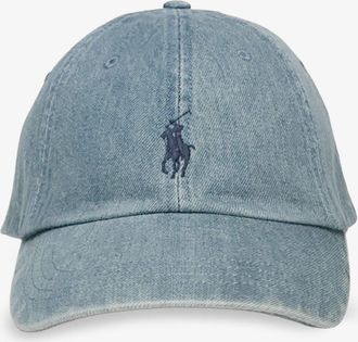 Ralph Lauren Denim hat with embroidered logo - POLO RALPH LAUREN - gender_Man