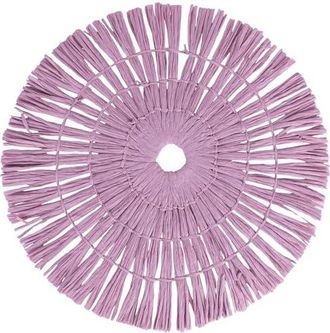 Villa D'Este Home Tivoli Set mit 6 runden Tischsets, geflochten, 38 cm, aus Papier, Call Me Cherry