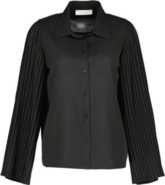 Amélie & Amélie Damen, Blusen & Hemden, Schwarzk, LGröße