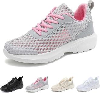 Generic 2026 Baskets en maille respirante à lacets confortables et légères pour femme, beige, 3.5 UK 3X-Narrow