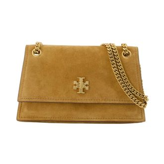 Tory Burch Mini Kira Turnlock Umh&auml;ngetasche aus Wildleder - - Bags - Damen - Braun - ONE SIZE
