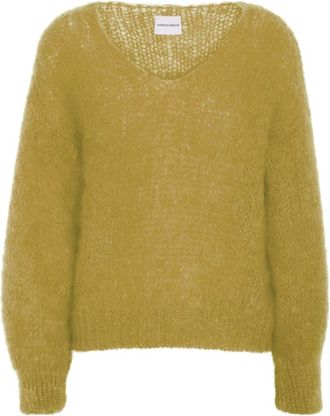 Americandreams Americandreams, Femme, Pulls, Jaune, Taille: 40 FR Milana LS Mohair Knit
