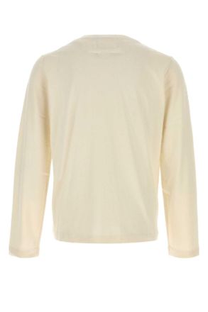 Extreme Cashmere Mens Ivory Cotton Blend N&acirc;&deg;500 Sweater Bone Exterior: Cashmere Maglieria