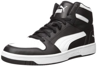 Puma Unisex Rückprall-Layup Sneaker, Schwarz/Weiß, 44.5 EU