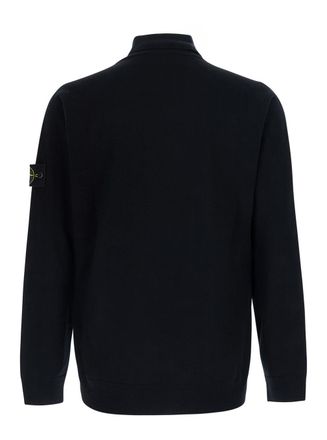 Stone Island Mens Sweater, Black Wool Tops Top