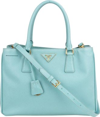 Prada Crossbody Bags - Prada Turquoise Saffiano Leather Galleria Handbag - Gr. unisize - in Blau - f&uuml;r Damen