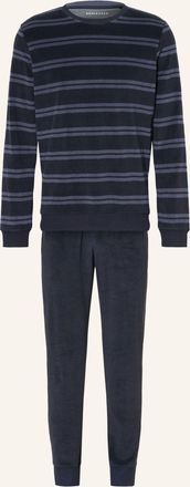 Schiesser Schlafanzug Casual Nightwear Aus Frottee blau
