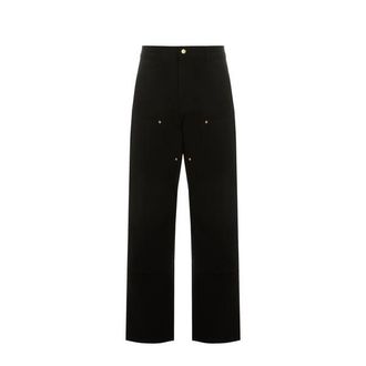 Carhartt Work in Progress Baumwollhose mit weitem Bein in Schwarz