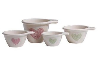 Premier Housewares Lola Measbecher, 4er Set, Dolomit