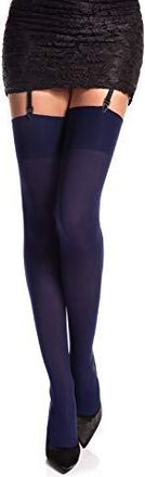 Romartex Bas 40 deniers opaques unis de, M, bleu fonc&eacute;