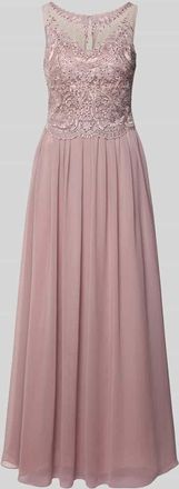 Mascara Abendkleid mit Zierbesatz