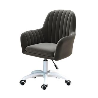 Generic 360&deg; Drehbarer B&uuml;rostuhl Mit H&ouml;henverstellung Und Rollen for Den Schreibtisch Oder Den Schminktisch Zu Hause(Dark Grey1)