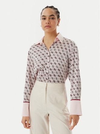 Guess Hemd W4YH47 WF1T2 Rosa Regular Fit