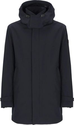 Peuterey Long Jacket with Collar - Homme - Manteaux - Bleu - Taille: L