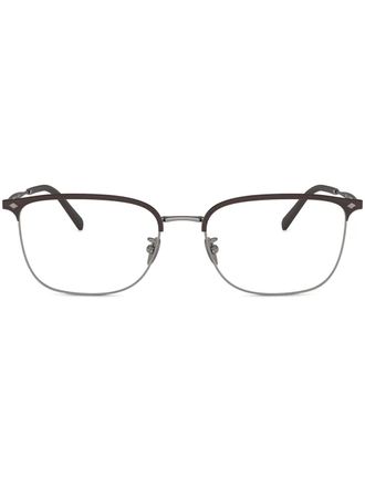 Giorgio Armani lunettes de vue &agrave; monture carr&eacute;e - Gris