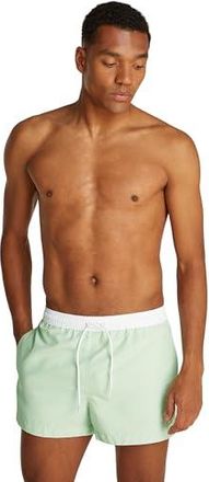 Calvin Klein Short de Bain Homme Short Drawstring Court, Vert (Pastel Green), S