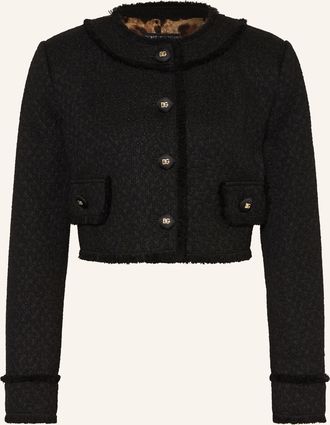 Dolce & Gabbana Cropped-Jacke schwarz