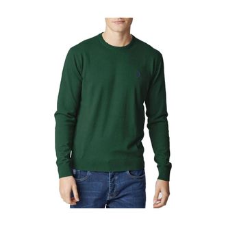U.S.Polo Association Rundhals-Strickware - - Knitwear - Herren - Gr&uuml;n - L