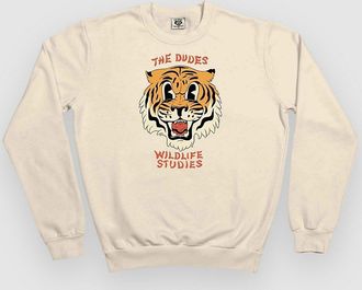 THE DUDES Wildlife Studies Classic Sweater almond milk