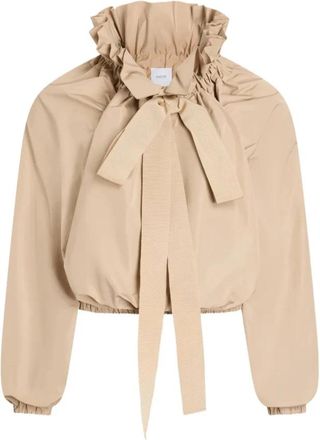 Patou Femme, Blouses et Chemises, Beige, Taille: 38 FR Iconic Volume Top