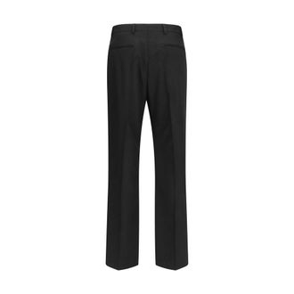 Valentino Mens Black Wool Oves Aries Dress Pants