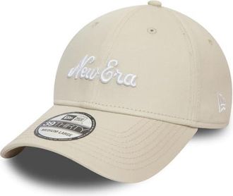 New Era 39Thirty Stretch Cap - Brand Script Stone Beige