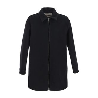 Jil Sander Filzjacke mit offenem Saum - - Jackets - Herren - Schwarzk - L