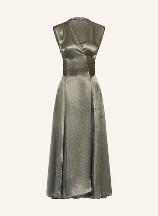 AllSaints Allsaints Wickelkleid Jeanne Aus Satin gruen