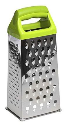 Excelsa Alles Gratta Color Reibe 4-seitig, Edelstahl, Grün, 10 x 8 x 23.5 cm