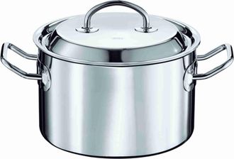 R&ouml;sle MULTIPLY Kochtopf, Hochwertiger Universaltopf aus Edelstahl Mehrschichtmaterial, 28 cm, poliert, Innenskalierung, Induktionsgeeignet, Sp&uuml;lmaschinengee