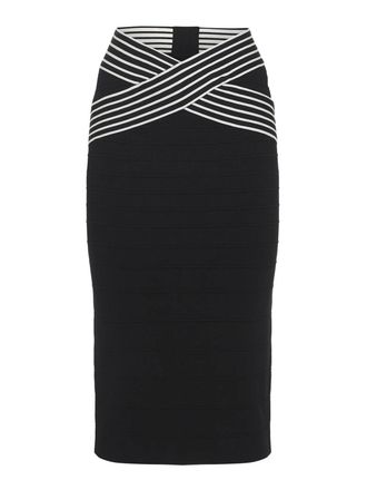 Elisabetta Franchi Jupe Midi - Noir