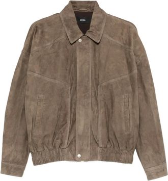 Arma Frederica Wildlederjacke mit Kragen - Braun