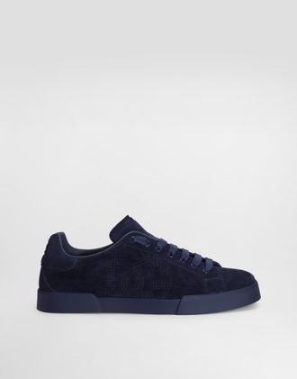 Dolce & Gabbana Sneaker Strobel Portofino Light Aus Kalbsleder - Mann Sneakers Blau 43.5