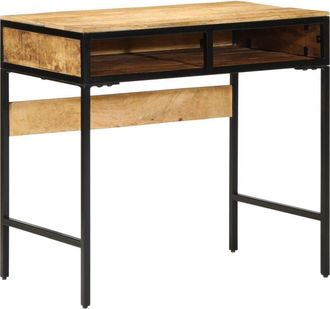 vidaXL Vidaxl - Bureau décriture avec étagère Marron 80 x 50 x 75 cm