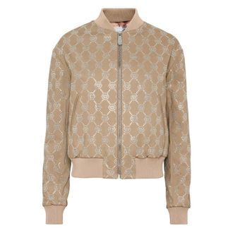 Philipp Plein Bomber Monogram - - Jackets - Damen - Beige - S