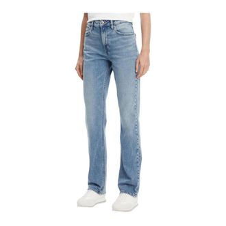 Calvin Klein Jeans Femme, Jeans, Bleu, Taille: W25 Jean D&eacute;lav&eacute; Clair avec Fermeture &Eacute;clair et Bouton, Poches Avant et Arri&egrave;re