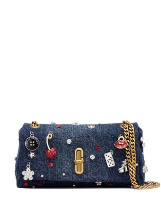 Marc Jacobs mini sac &agrave; bandouli&egrave;re The Trinket Charm en jean - Bleu