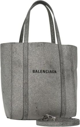 Balenciaga Pre-owned Cuir sacs-main - Femme - Pre-owned - Gris - Taille: ONE Size