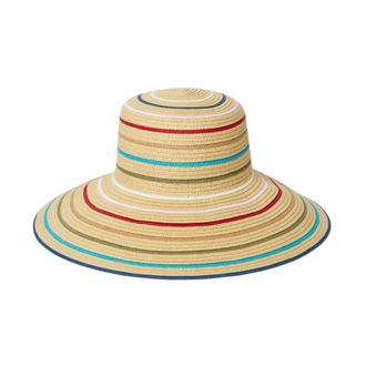 Paul Smith Cappello Raffia Multiriga Classica PS - - Accessories - Damen - Mehrfarbig - L
