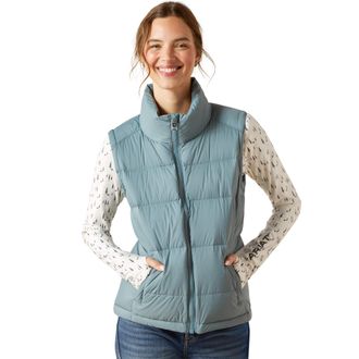 Ariat Womens UltraPuff Insulated Down Gilet in Steel Sage, Size 2X-Large, by Ariat