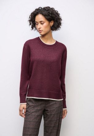 Street One Strickpullover mit Materialmix