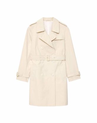 AllSaints Leonard trench-coat blanc cass&eacute;