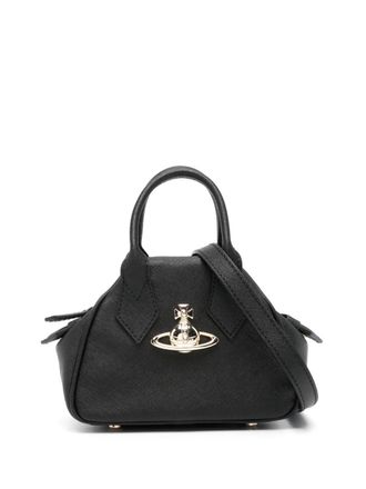 Vivienne Westwood sac cabas en cuir à plaque Orb - Noir