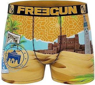 Freegun Boxer Homme en Microfibre Recyclé Thème Paysage (XXL, Maroc)